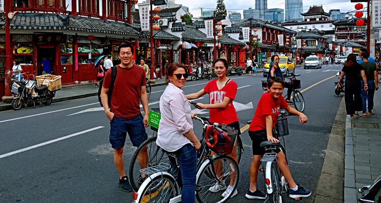 Shanghai Cycling Tour, Half Day Shanghai tour, Shanghai City Bike Ride.